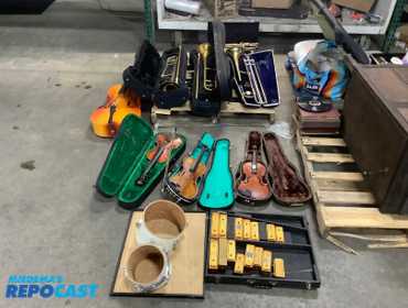 Repocast.com® | Skid of Various Musical Instruments...