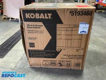 Repocast.com® | Lot of (1) Kobalt 28 in. 4-Drawer Base...