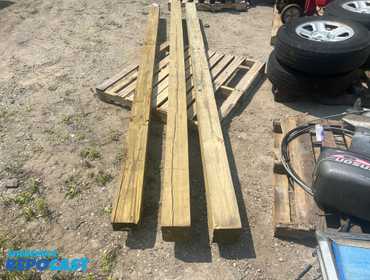 Repocast.com® | LOT OF 3 TREATED POLES 2 ARE 6X6X12'...