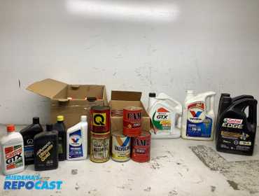 Repocast.com® | Lot of (2) boxes of assorted motor oil...