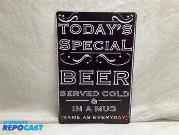 Repocast.com® | New Beer Themed metal sign with pre...
