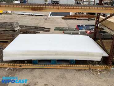 Repocast.com® | Lot of (9) Pieces of White Plascore...