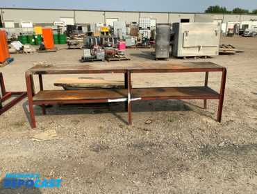 Repocast.com® | Lot of a steel industrial shop table....