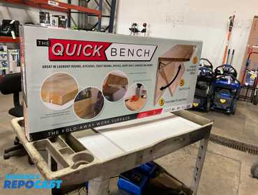 Repocast.com® | (1) Quick Bench Fold-Away Work Surface