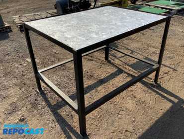 Repocast.com® | Industrial metal table. Size is 36" x...