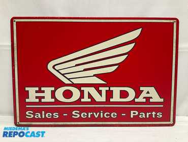 Repocast.com® | New Honda metal sign with pre-drilled...