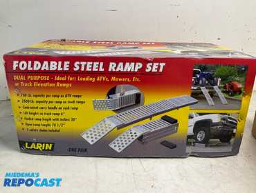 Repocast.com® | Larin foldable steel ramp set. 2500lb...