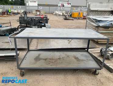 Repocast.com® | Lot of (1) Steel Rolling Project Cart...