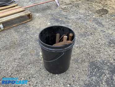 Repocast.com® | Bucket of Various Vintage Pickaxe...