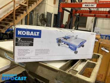 Repocast.com® | Lot of (1) Kobalt 7" Wet Table Top...