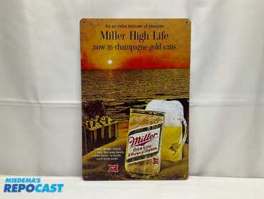 Repocast.com® | New Miller Beer metal sign with pre...
