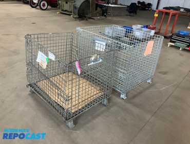Repocast.com® | (2) Metal Wire Collapsible Crates,...