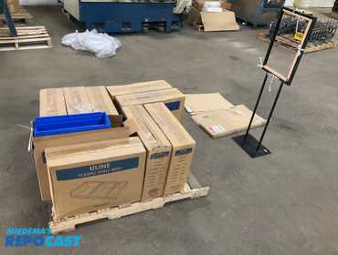 Repocast.com® | Lot of (180) Uline plastic shelf bins...