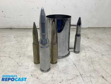 Repocast.com® | Bullet mug with 3 dummy rounds, 20mm...