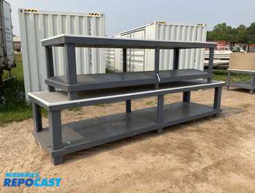 Repocast.com® | (2) Large Wood Tables / Work Benches,...