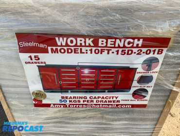 Repocast.com® | New Steelman 15 Drawer Work Bench, 113...