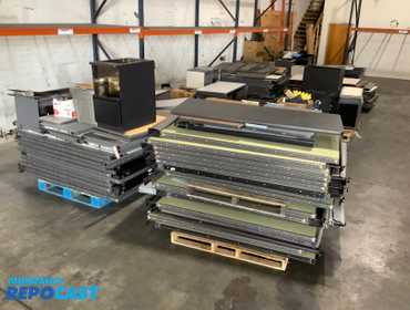 Repocast.com® | Lot of (15) skids and (1) metal crate...