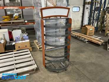 Repocast.com® | Lot of (1) 6-Tier Wire Racking Chip...
