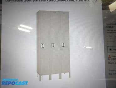 Repocast.com® | Lyon wardrobe locker, one-tier, three...