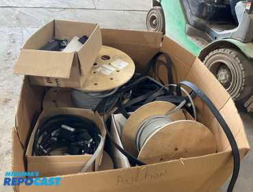 Repocast.com® | Cardboard Gaylord full of Flat Cable...