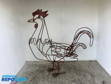 Repocast.com® | Lot of (1) Metal Wire Rooster Garden...