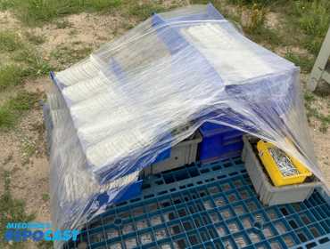 Repocast.com® | Skid lot of plastic brackets and metal...