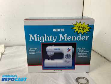Repocast.com® | White W100 mighty mender sewing machine