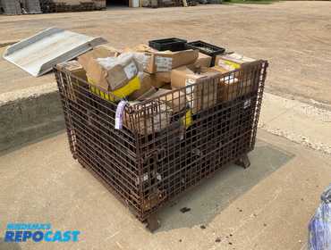 Repocast.com® | Forkable metal Crate full of assorted...