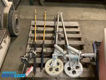 Repocast.com® | Skid lot of (6) 2 Riviera down riggers...