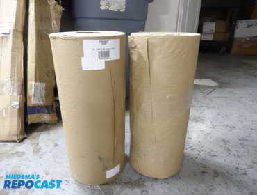 Repocast.com® | Lot of (2) Kraft Paper ROll, 18"x1200'