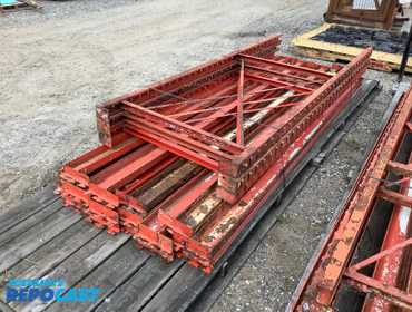 Repocast.com® | Skid of (3) pallet racking uprights...