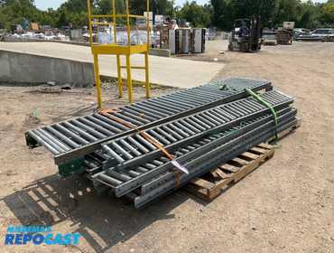 Repocast.com® | Skid of industrial floor rollers. 120”...