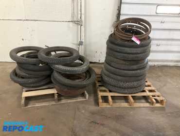 Repocast.com® | Lot of (2) skids of misc tires and...