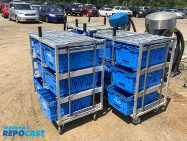 Repocast.com® | Lot of (3) 6-Basket Merchandise Carts,...