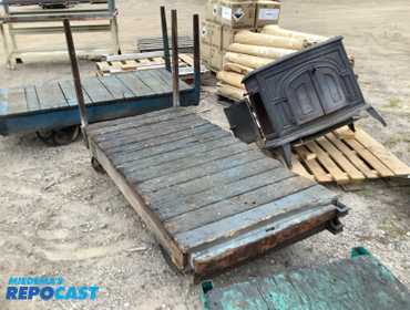 Repocast.com® | Large industrial metal frame cart with...