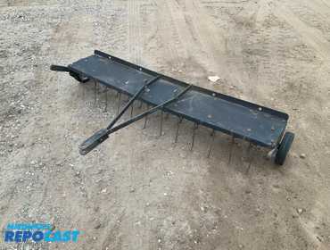 Repocast.com® | Pull type lawn thatcher and leaf rake,...