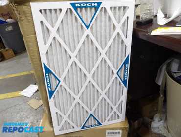 Repocast.com® | Lot of (12) Koch; multi-pleat air...