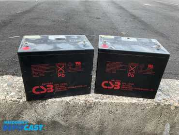 Repocast.com® | (2) APC batteries. GPL 12750, 13v 75Ah...