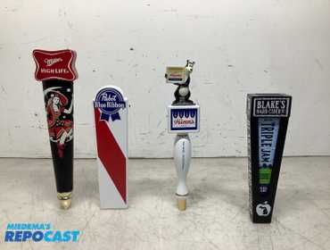 Repocast.com® | Lot of (4) custom beer tap handles...
