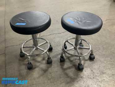 Repocast.com® | (2) roll around stools.