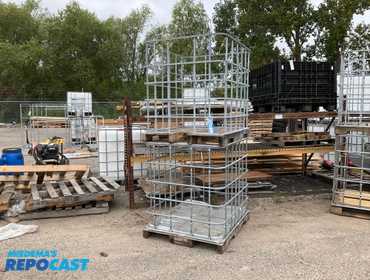Repocast.com® | (2) IBC tote metal cages. 39”x48”x47”t