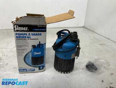 Repocast.com® | Simer portable submersible utility...
