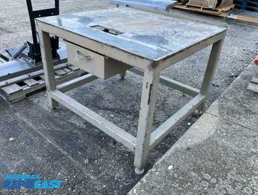 Repocast.com® | Metal working table with scrap drawer...