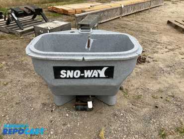 Repocast.com® | (2) Hitch mounted Sno-Way salt spreaders