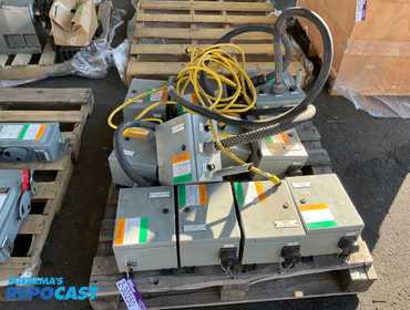 Repocast.com® | Skid lot of (12) junction boxes, some...