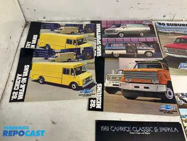Repocast.com® | lot of (20) Vintage chevy brochures