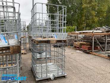 Repocast.com® | (2) IBC tote metal cages. 39”x48”x47”t