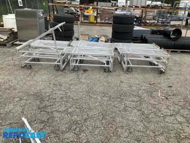 Repocast.com® | Lot of (6) Newage aluminum slant carts...