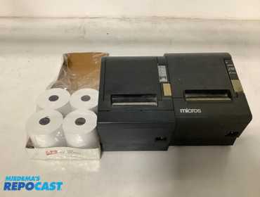 Repocast.com® | Lot of (2) micros receipt machines and...