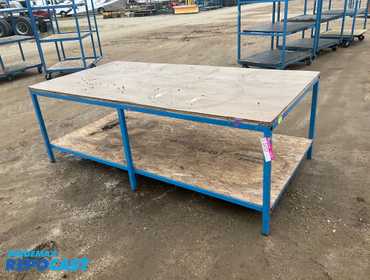 Repocast.com® | 8’x4’ Steel Frame Work Table, 33” tall...